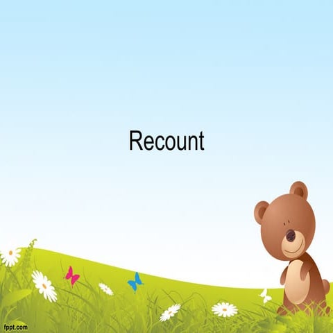 Recount Text | PPT