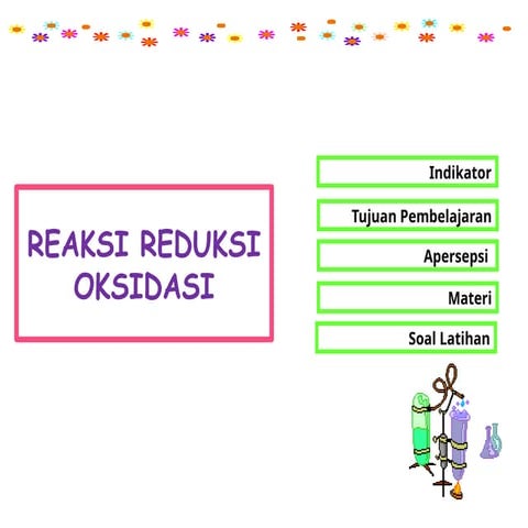 PPT OF REDUCTION AND OXIDATION REACTION FOR 11TH GRADE | PPTX
