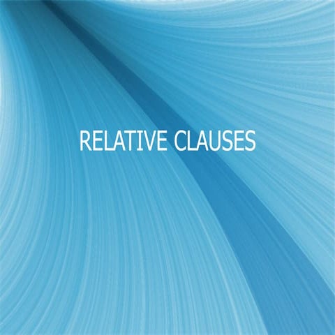 Ppt relative clauses2 | PPT
