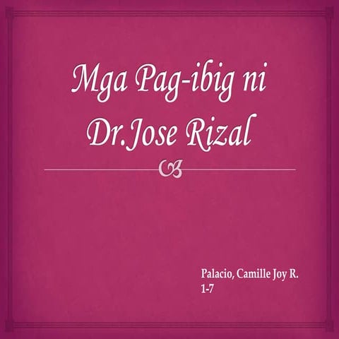 Mga babae sa buhay ni rizal | PPTX