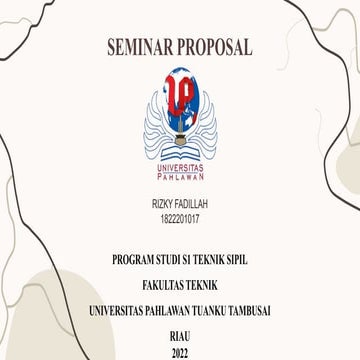 PPT Rizky seminar proposal teknik sipil | PPT