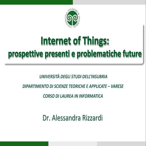 PRESENTAZIONE ALESSANDRA RIZZARDI | PPTX | Computing | Technology & Computing