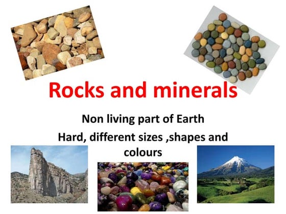 Rocks and minerals | PPTX