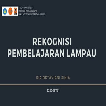 PRESENTASI REKOGNISI PEMBELAJARAN LAMPAU_RIA OKTAVIANI SINIA | PPTX
