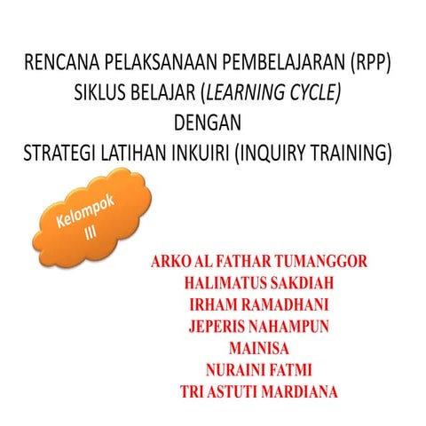 Ppt rpp learning cycle | PPT