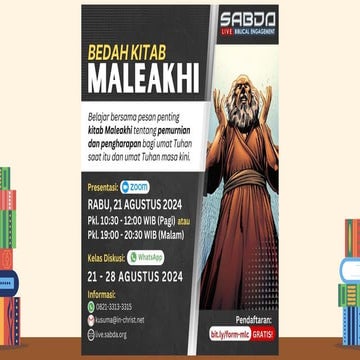 SABDA Ministry Learning Center - Evaluasi Keseluruhan Bedah Kitab ...
