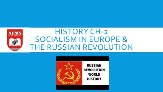 The Russian Revolution, Class 9, History- lesson:2 cbse | PDF