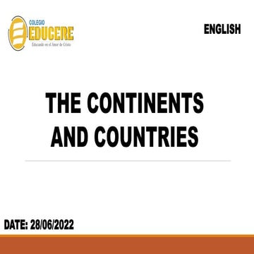 THE CONTINETS | PPT