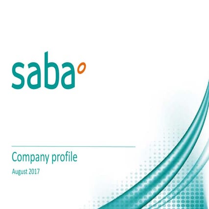 2017 Saba Company Profile | PDF | Business Accounting & Finance | Business