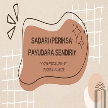 PPT SADARI. sadari sejal dini untuk pencegahan | PDF