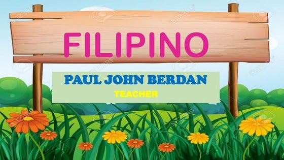 Filipino Sanhi At Bunga Ppt