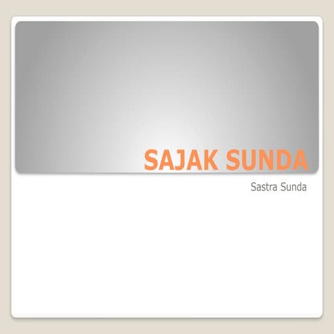 Definisi Sajak Sastra dan Bahasa Sundaaa | PPTX