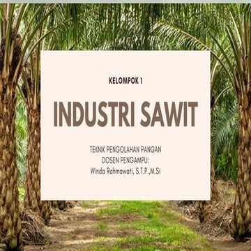 SAWIT - PPT | PDF