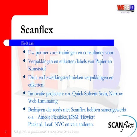 Ppt scanflex | PPT | Business | Business and Finance