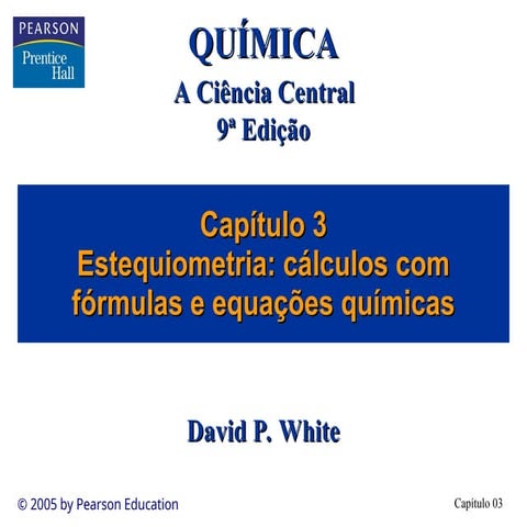 PPTs _ Capítulo 03 Estequiometria cálculo com fórmulas e equações ...