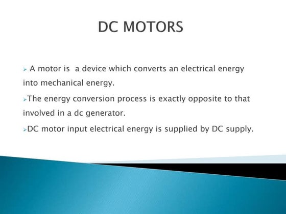 Speed control of dc motor | PPTX | Physics | Science