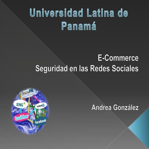 Ppt Seguridad En Las Redes Sociales Pptx