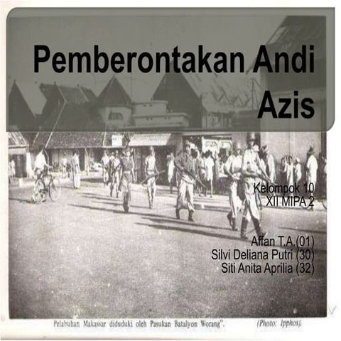 Pemberontakan Andi azis di Makassar | PPTX