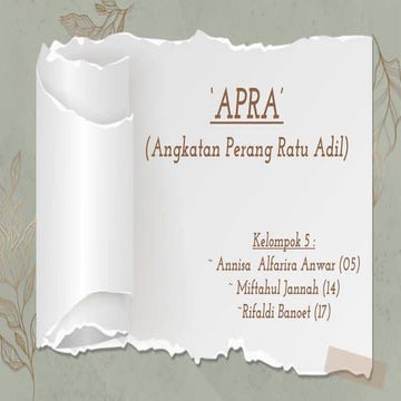 ppt sejarah APRA diindonesia sebagai pembelajaran.pptx