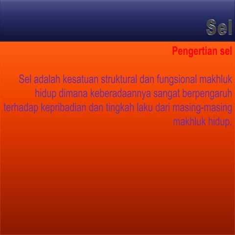 Ppt sel | PPTX