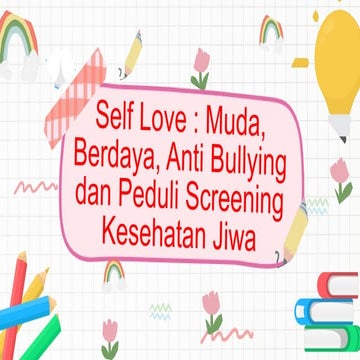 PPT Self love mencintai diri sendiri adalah cerminan mencintai sesama ...
