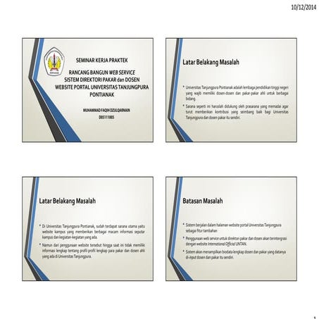 Ppt seminar kp faqih1 | PDF