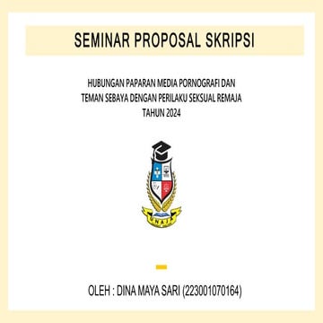 PPT Seminar proposal skripsi kebidanan unaja | PPTX