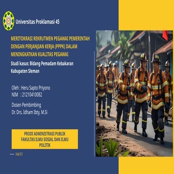 Proposal penelitian rekrutmen pegawai pemerintah dengan perjanjian ...