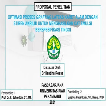 PPT Optimasi Proses Grafting Lateks Karet ALam | PPTX