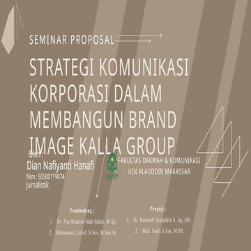 PPT SEMPRO STRATEGI KOMUNIKASI KORPORASI DALAM MEMBANGUN BRAND IMAGE ...