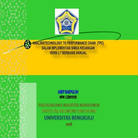 Analisis Technology to performance Chain (TPC) dalam Implementasi SIMDA ...