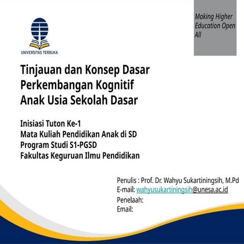 PPT Sesi 2 PDGK 4403 Universitas Terbuka | PPTX