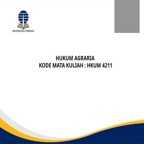 PPT Sesi 4 Hukum Agraria Mata Kuliah.pptx