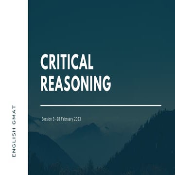 GMAT Preparation - Critical Reasoning.pdf