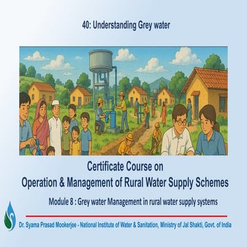 Grey water Management in rural water supply systems | PDF