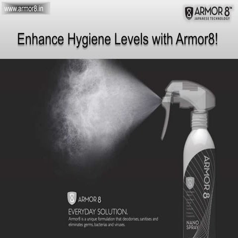 Surface Disinfectant Nano Spray | Bacteria Protection Nano Spray | PPTX