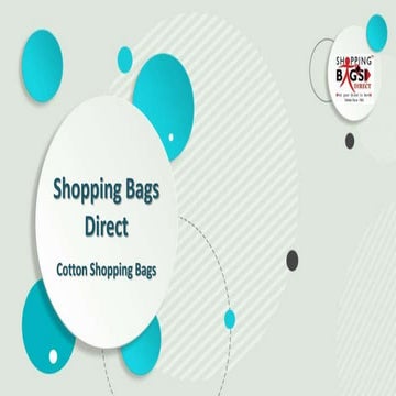 Cotton Shopping Bags - Durable and Eco-Friendly | Shopping Bags Direct ...