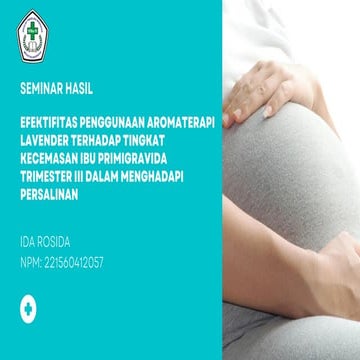 Aromaterapi Lavender menurunkan tingkat Kecemasan | PDF