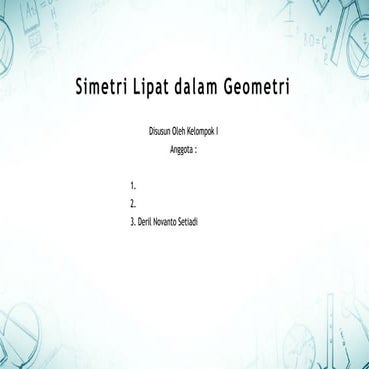 PPT Matematika materi Simetri lipat Geometri | PPTX