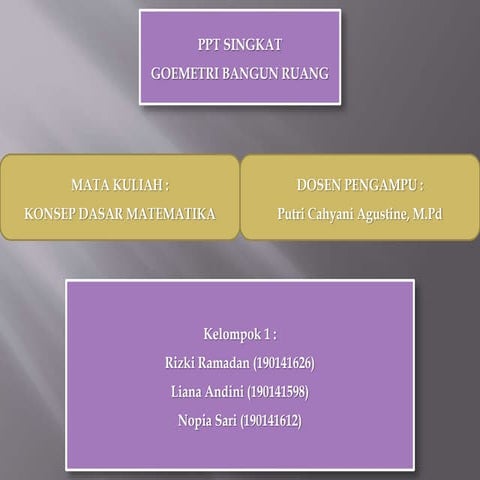 Ppt singkat kel 1 mtk | PPTX
