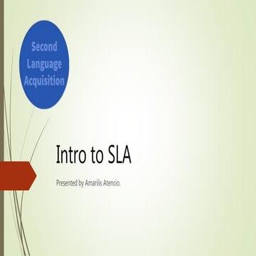 Short Introduction to Second Language | PPTX