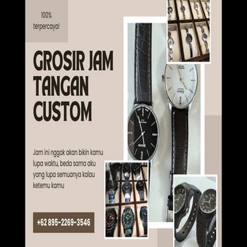 Jasa Pembuatan Jam Tangan Custom, +62 895-2669-3546 | PPTX
