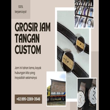 Jasa Pembuatan Jam Tangan Custom, +62 895-2669-3546 | PPT
