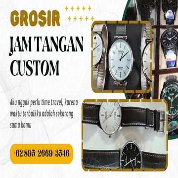 Logo Jam Tangan Custom, +62 895-2669-3546 | PPTX
