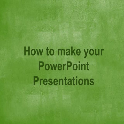 How to make amazing PowerPoint Presentations | PPTX