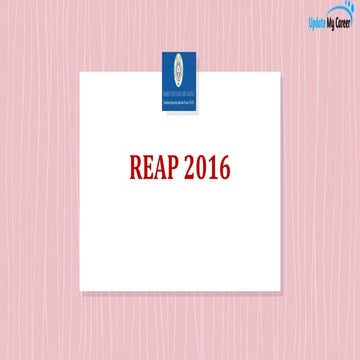 REAP 2016 | PPTX | Education