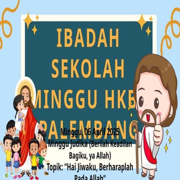 POWER POINT CONTOH TATA IBADAH SEKOLAH MINGGU | PPTX