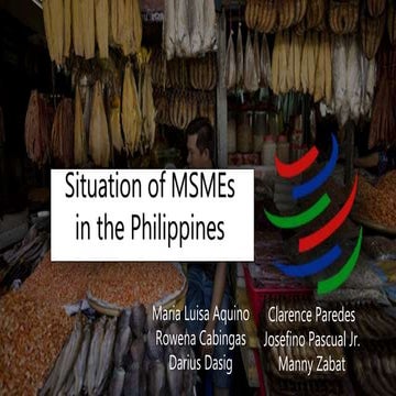 Philippines Micro Small Medium Enterprises (MSMEs) | PPT