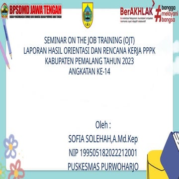 ppt sofia.pptx OJT PPPK tahun 2022 dan rencana kerja | PPTX
