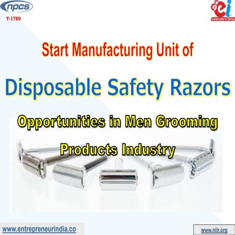 Start Manufacturing Unit of Disposable Safety Razors. Opportunities in ...